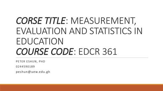 Type and classification of test | PDF | Science