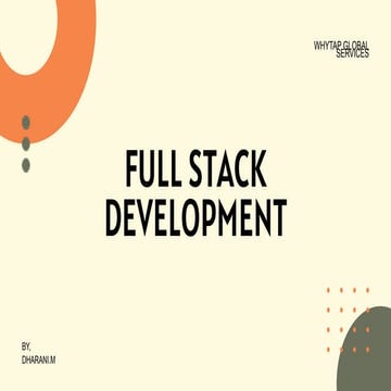 powerpoint presentation on full stack development | PPT