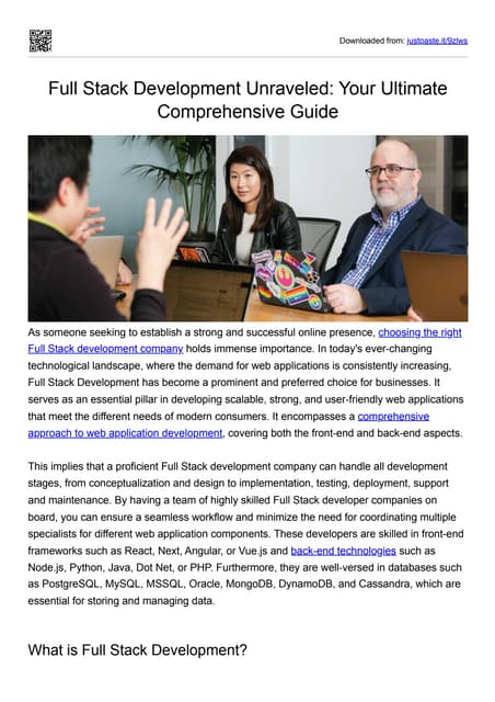 Full-Stack Development A Quick Guide .pdf