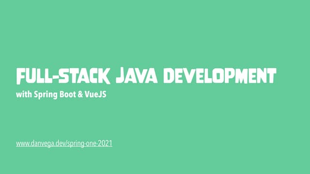 Full Stack Development With Spring Boot And Vuejs Ppt