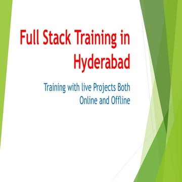 Full Stack Training in Hyderabad | PPTX