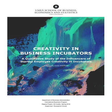 A Review Of Creativity In Entrepreneurship Literature | PDF