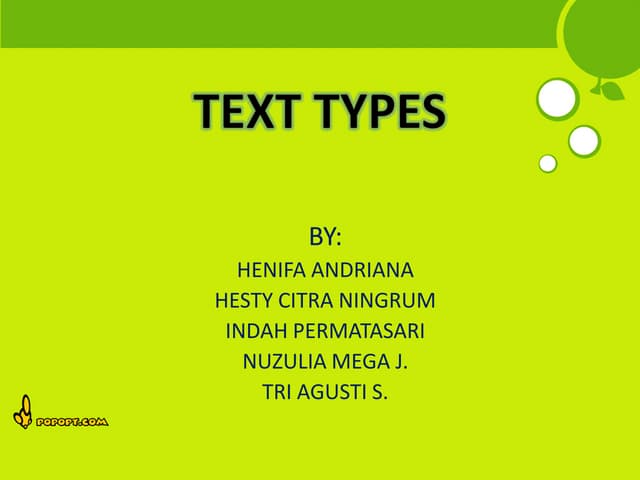 Different text types | PPTX