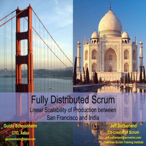 Fully Distributed Scrum Schoonheim Sutherland Agile2009 | PPTX