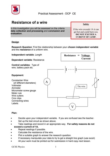 Factors affecting resistance | PPTX