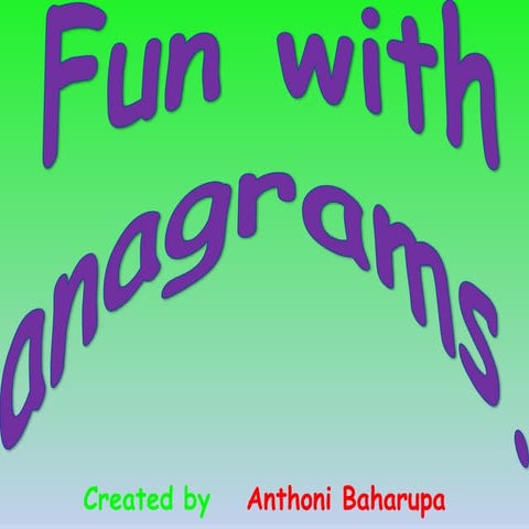 anagrams-games-games | PPTX