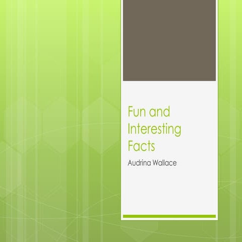 Fun and interesting facts powerpoint | PPTX | Fish and Aquariums | Pets