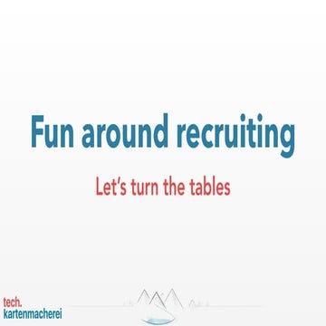 Fun around recruiting | PPT