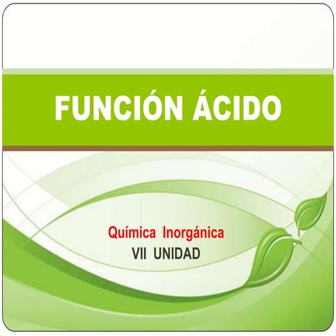 Funciones acidos | PPTX