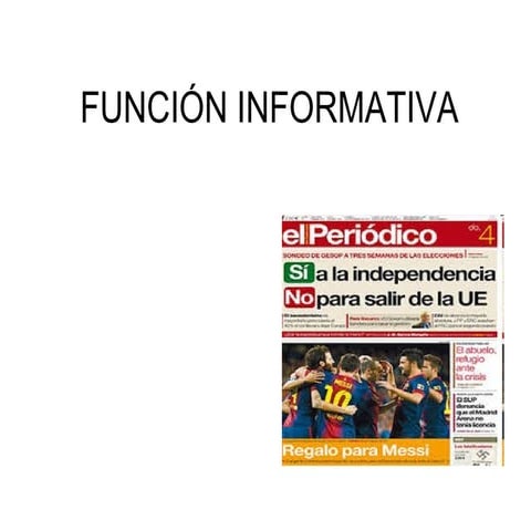 Función informativa | PPT