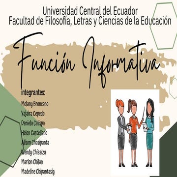 Función Informativa | PDF