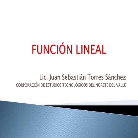 Función lineal | PPTX