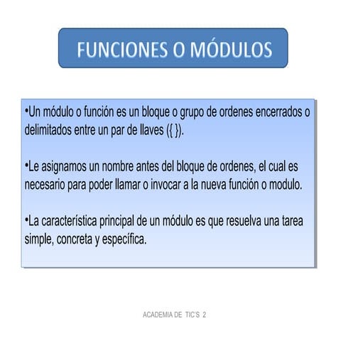Funciones | PPT | Programming Languages | Computing