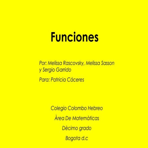 Funciones | PPT | Computing | Technology & Computing