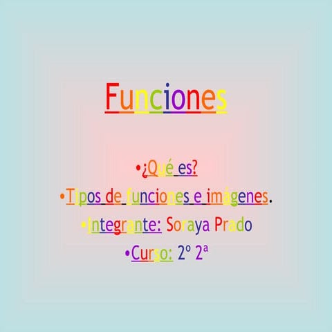 Funciones. matemática | PPT | Technology & Computing