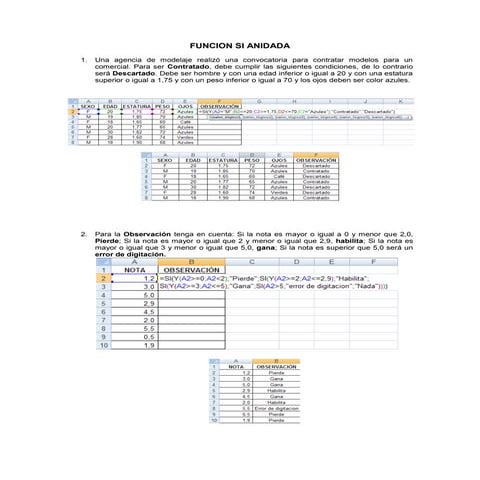 Funciones anidadas | DOCX