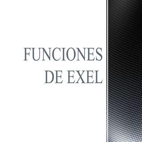 Funciones de exel | PPTX | Computing | Technology & Computing