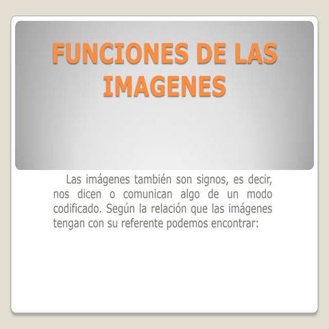 Funciones de las imagenes | PPTX