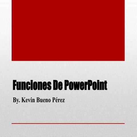 Funciones de power point | PPTX