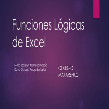 Funciones lógicas de excel | PPTX