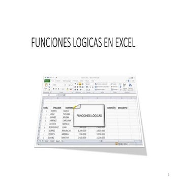 Funciones logicas en excel | PDF