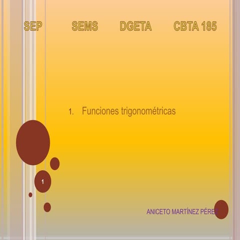 Funciones trigonométricas | PPTX