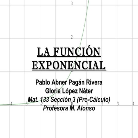 Hoja De Trabajo Lineal Vs Exponencial Buenos Días, A Continuación...