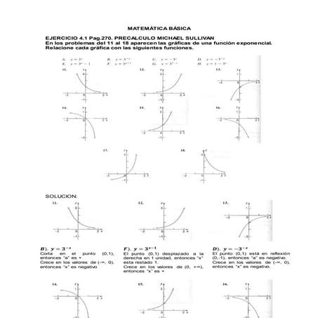 Funcion exponencial ejercicios sullivan | DOCX