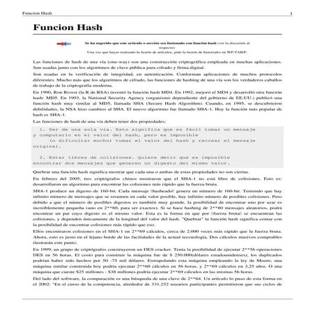 Funcion hash | PDF