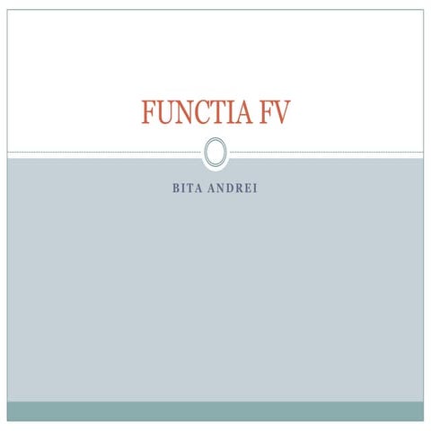 Functia fv | PPTX