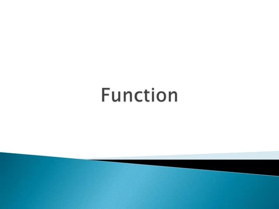 Presentation On Function In C Programming | Ppt