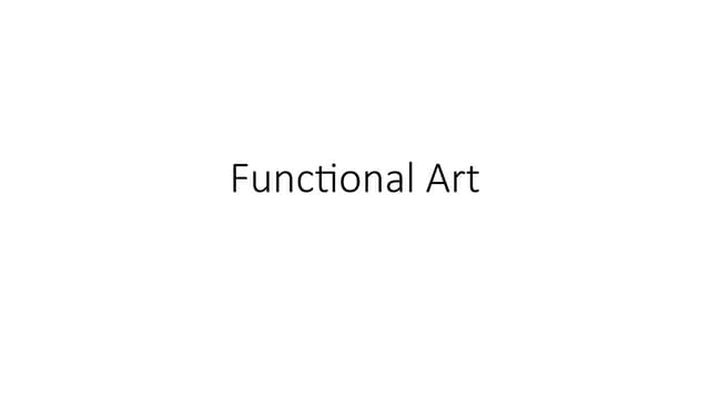 Functions of art | PPTX