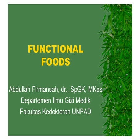 Functional food | PDF