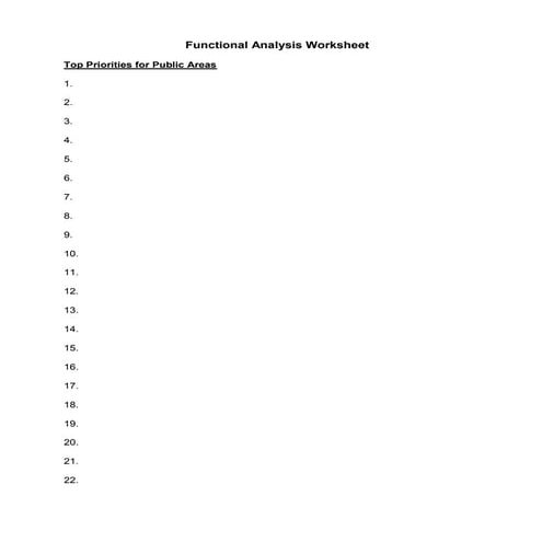 Functional analysis worksheet - Your New California Garden | PDF