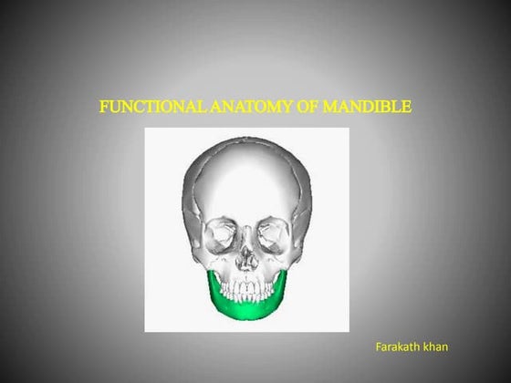 Development of mandible by muaviya | PPTX