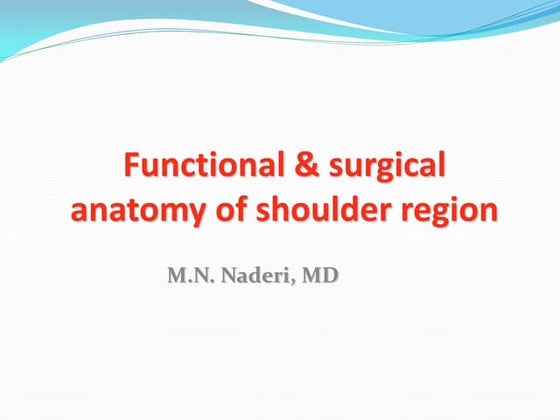 Dr. Ali Selk Ghafari: Biomechanics of Musculoskeltal System: Shoulder ...