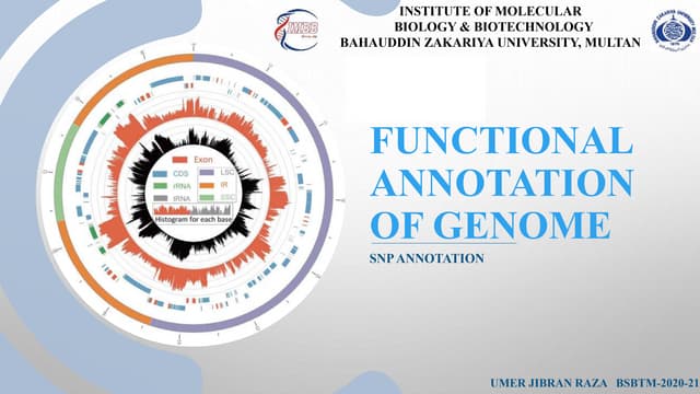 Functional Annotation Of Genome Pptx