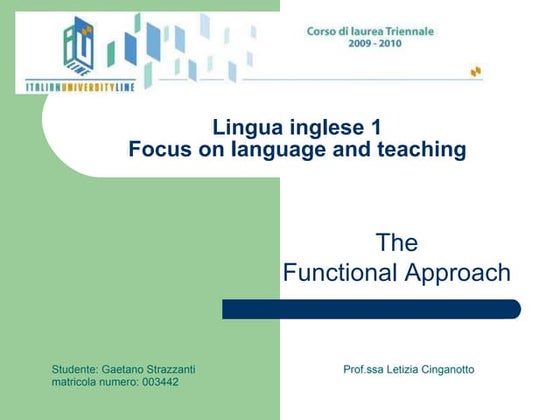 Functional approaches | PPT