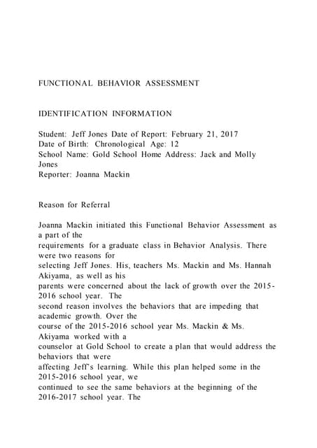 Proposal for Behavior Change TemplatePart 1 ABC ChartCreate.docx