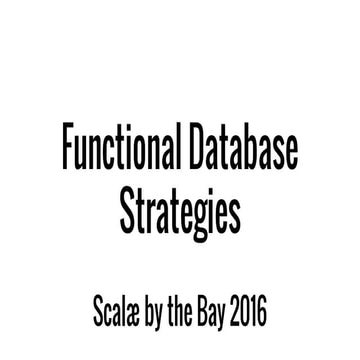 Functional Database Strategies Ppt 8196