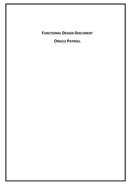 Oracle Fusion HCM Payroll Process Flow.pdf | Business Accounting & Finance | Business