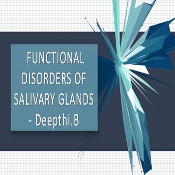 Functional disorders of_salivary_glands | PPTX | Ear, Nose and Throat ...