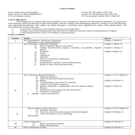 Functional english | DOC