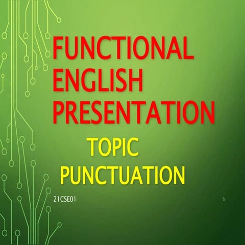 Functional English Presentation 21CSE01.pptx