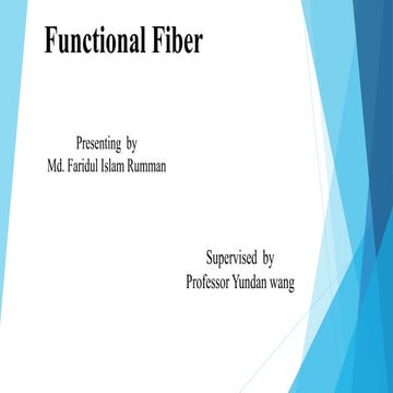 Functional fiber | PPTX