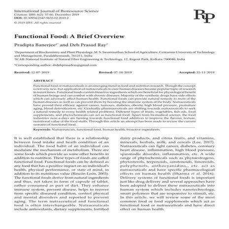 Functional food | PPTX