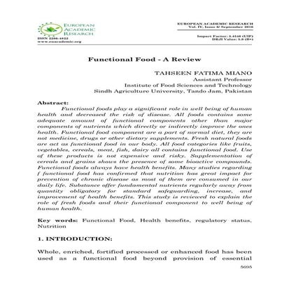 Functionalfood | PDF