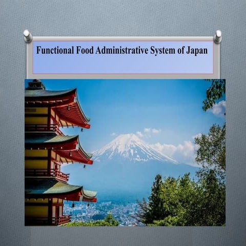 Functional food administrative system of japan.pptx