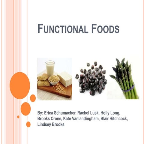 Functional foods | PPTX
