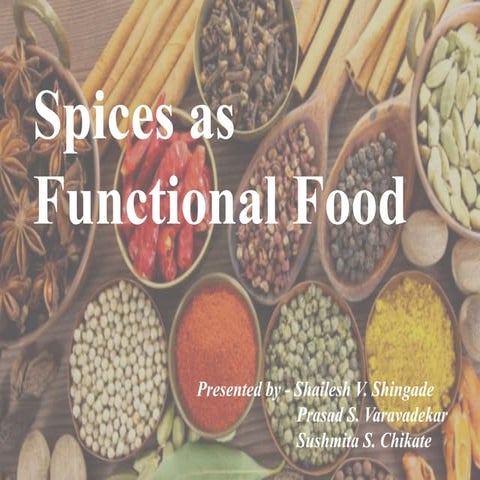 Functional foods presentation for food engineering | PPTX